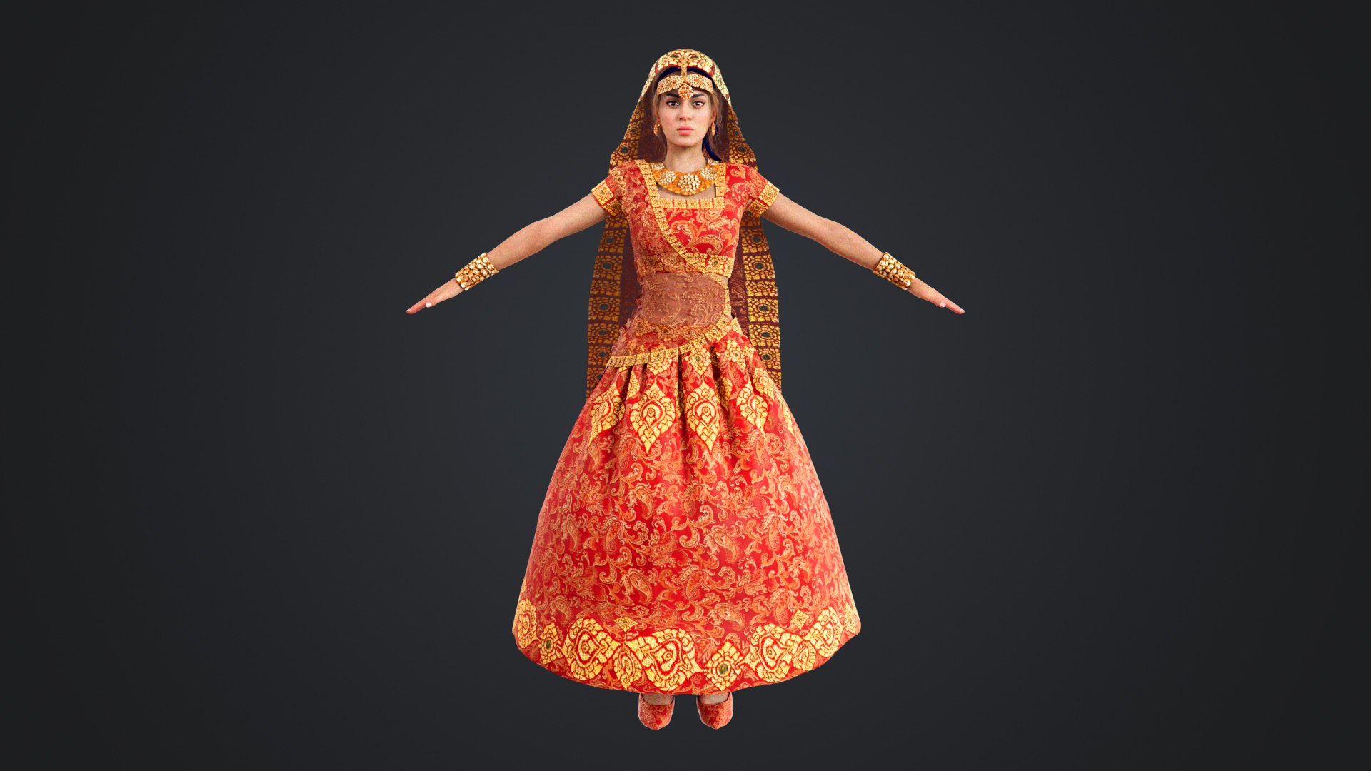 3D Indian Women Rigged - TurboSquid 2320355