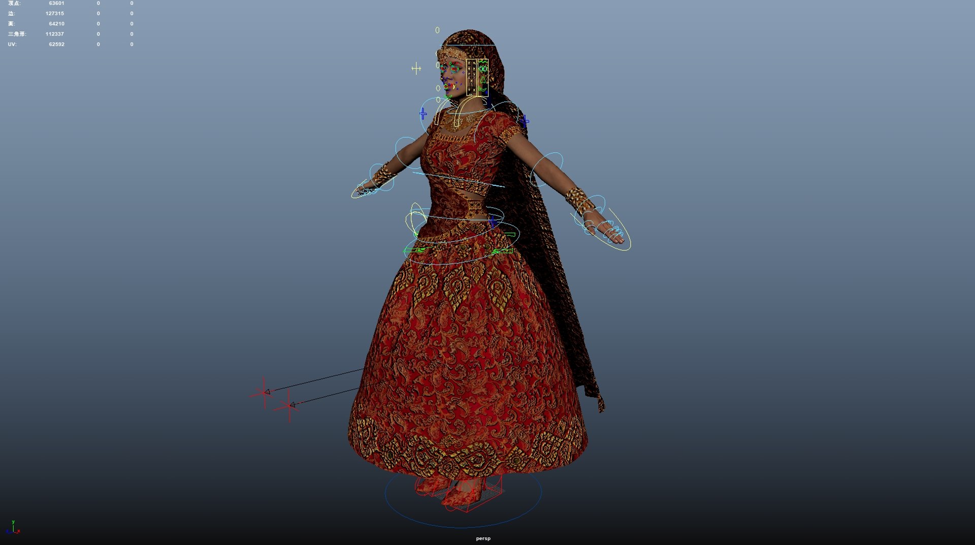 3D Indian Women Rigged - TurboSquid 2320355