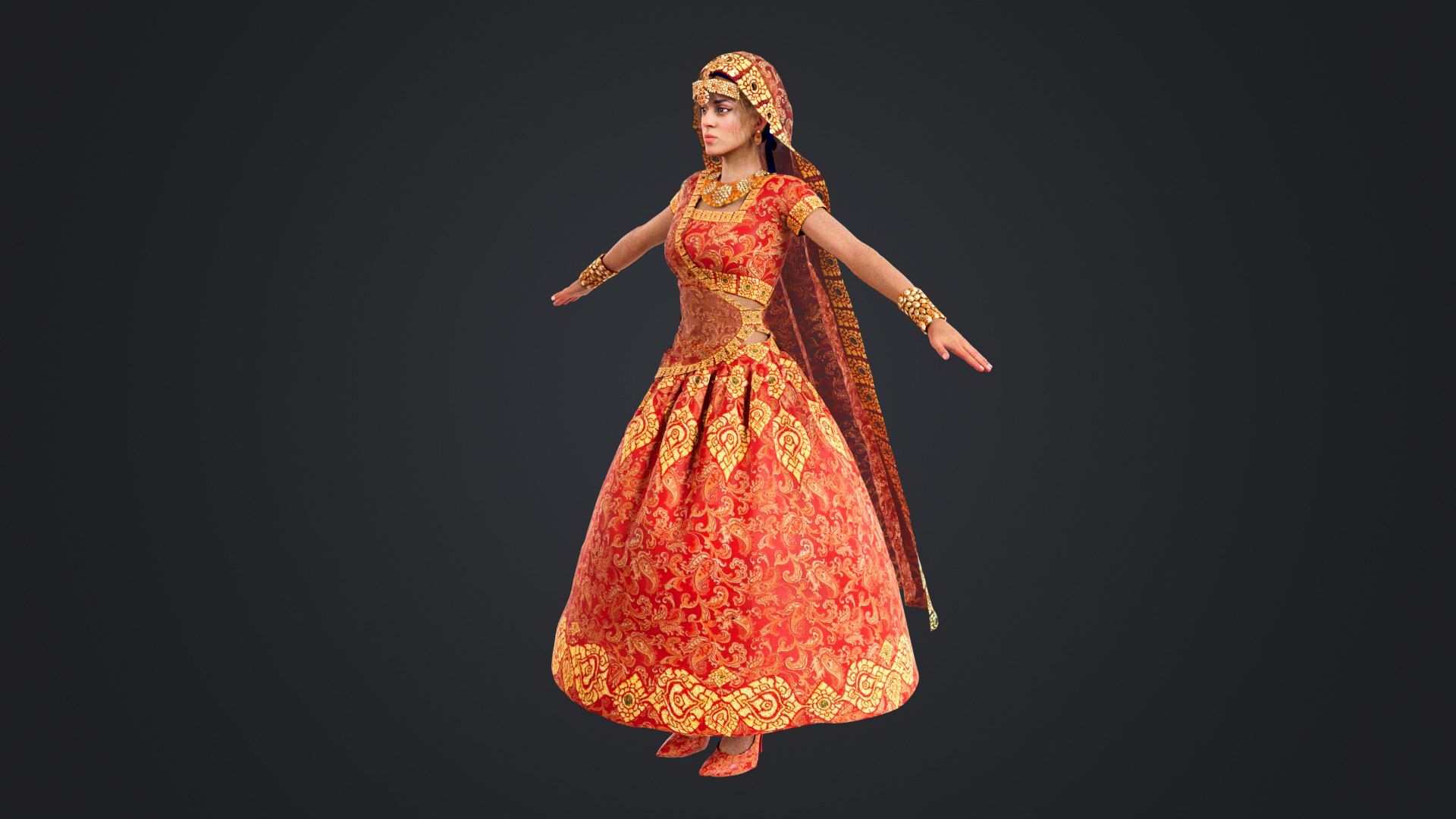 3D Indian Women Rigged - TurboSquid 2320355