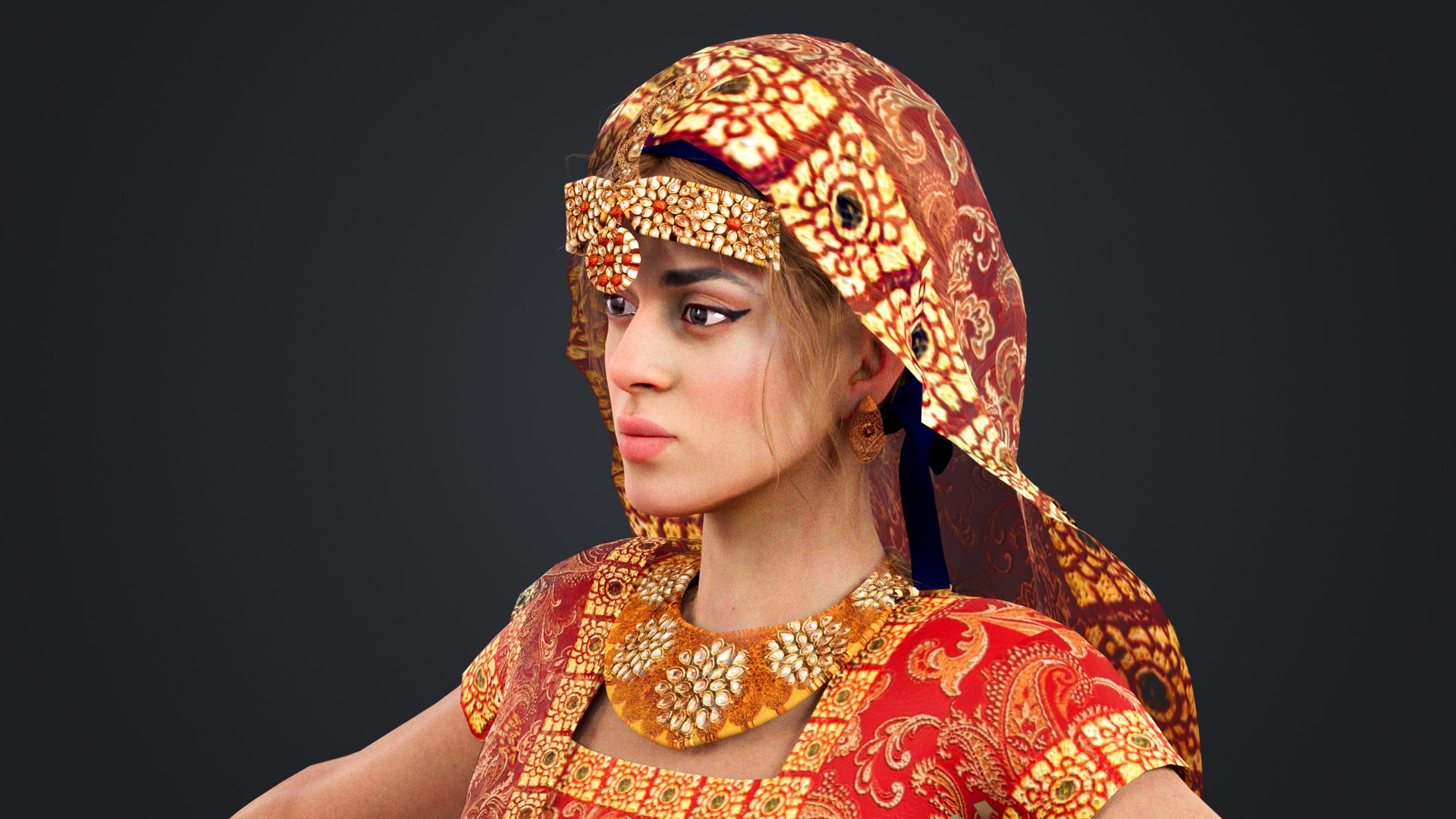 3D Indian Women Rigged - TurboSquid 2320355