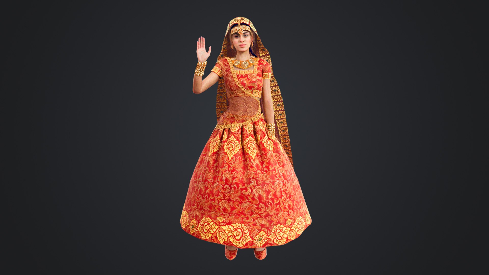 3D Indian Women Rigged - TurboSquid 2320355