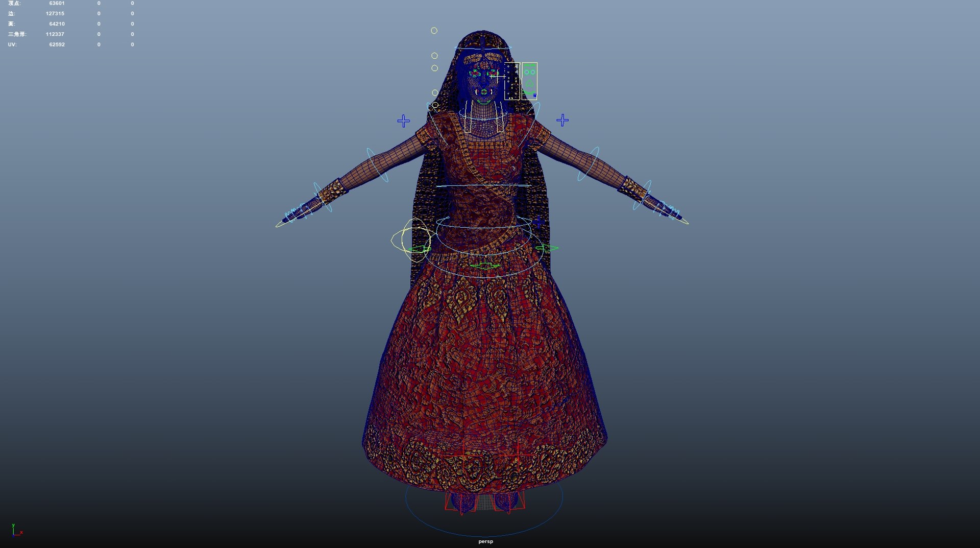 3D Indian Women Rigged - TurboSquid 2320355