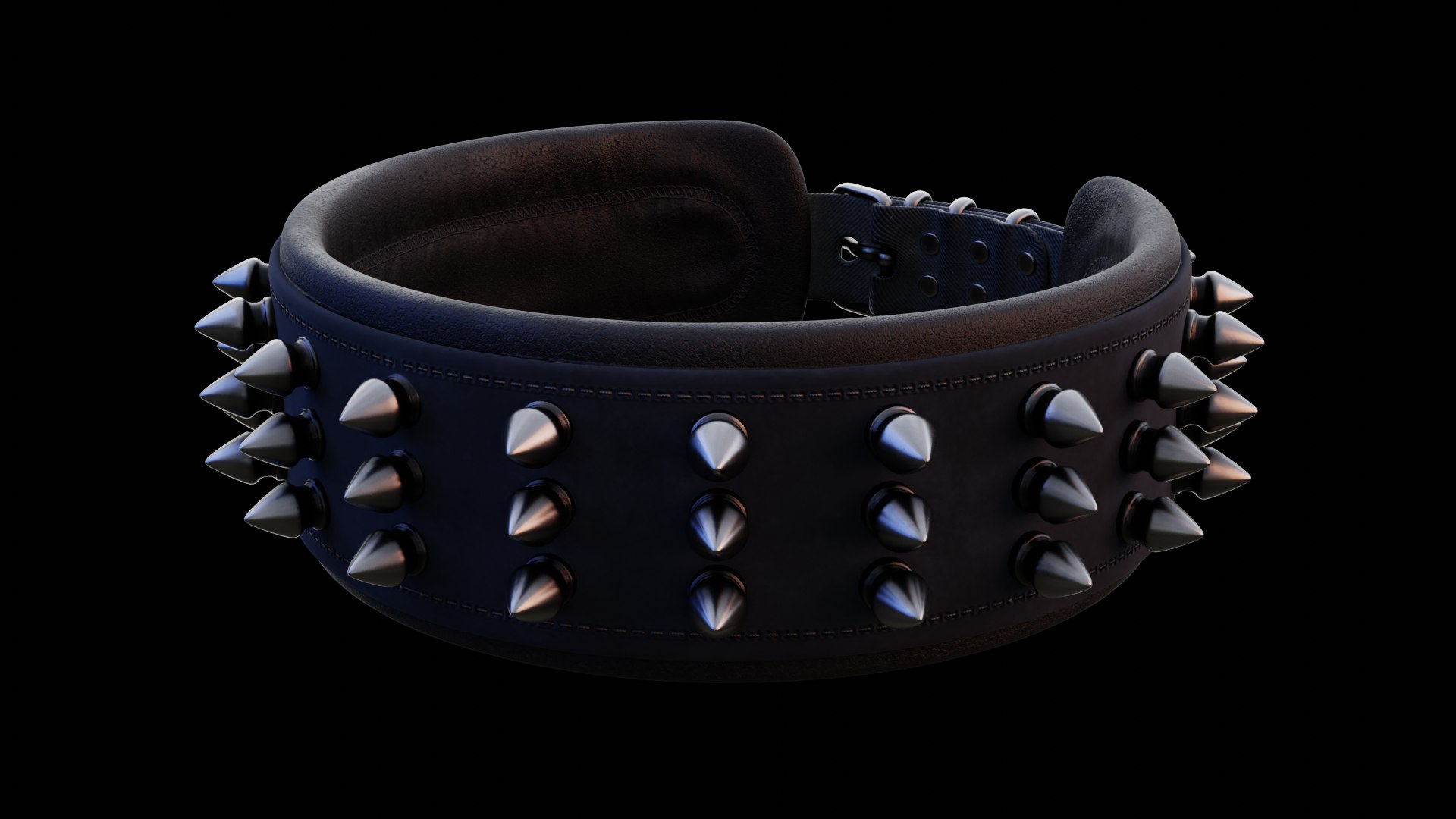 3D Spiked Collar - TurboSquid 2116576