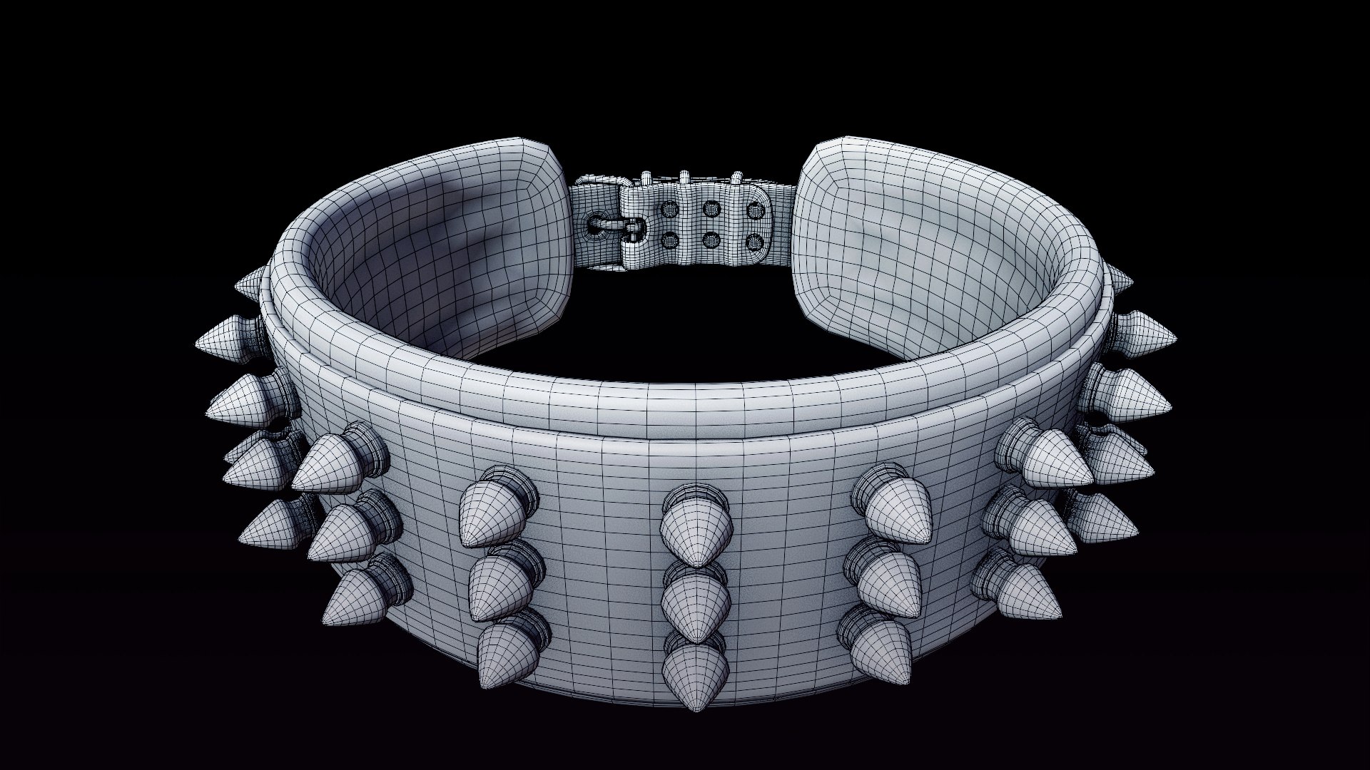 3D Spiked Collar - TurboSquid 2116576