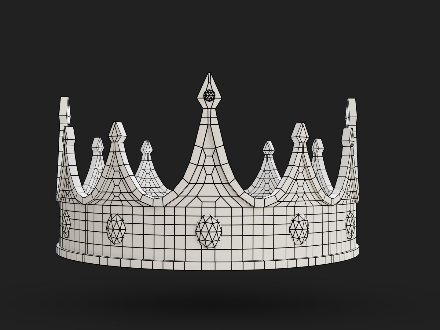 3D King Crown model - TurboSquid 1927697