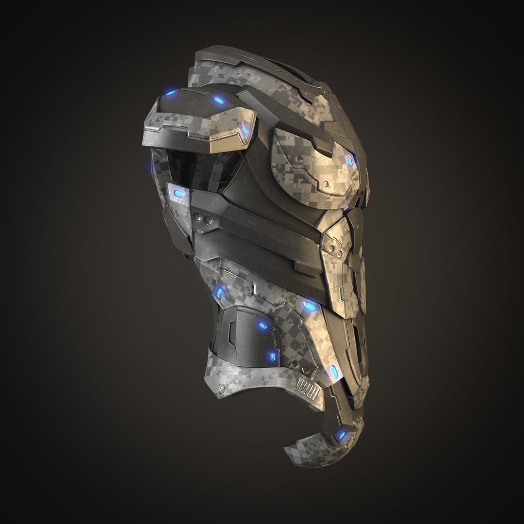 nano armor 3d model