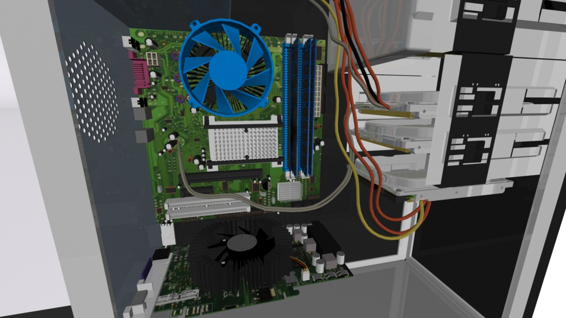 Desktop Pc Inner Model - TurboSquid 1205491