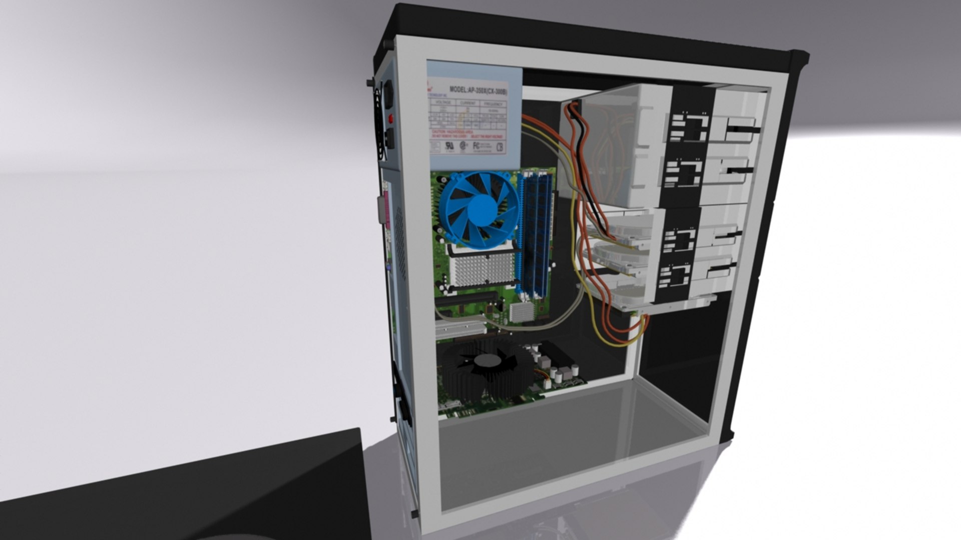 Desktop Pc Inner Model - TurboSquid 1205491