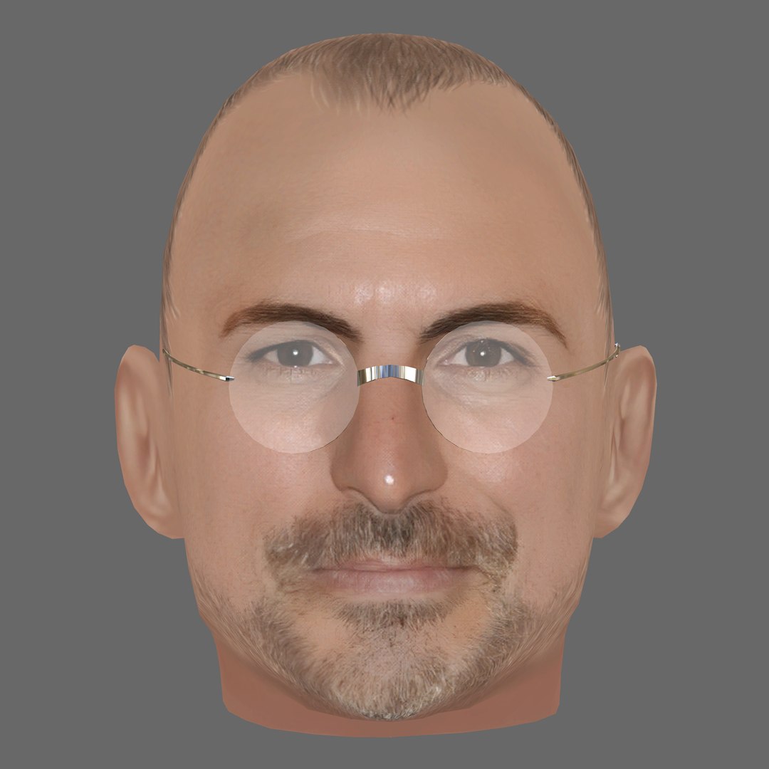 Steve Job Head - Low Poly Head For Game 3D Model - TurboSquid 2219420