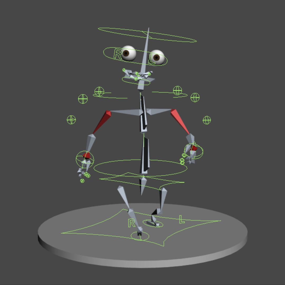 Bally Cartoon Walk 3d Max