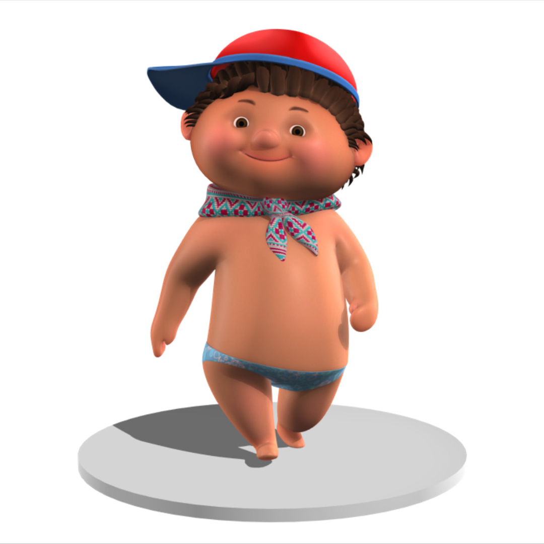 Bally Cartoon Walk 3d Max