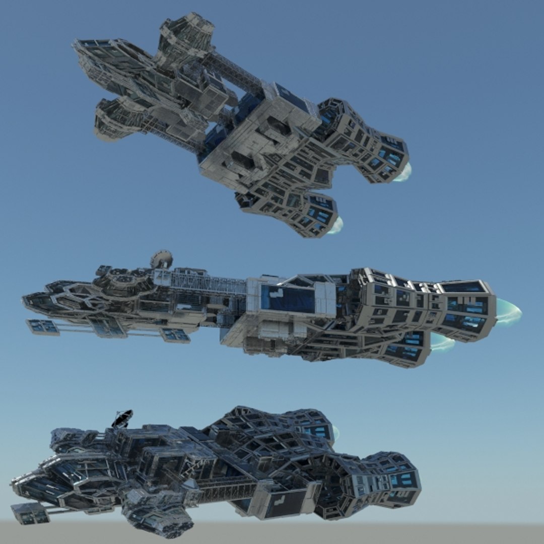 space ship 3d max