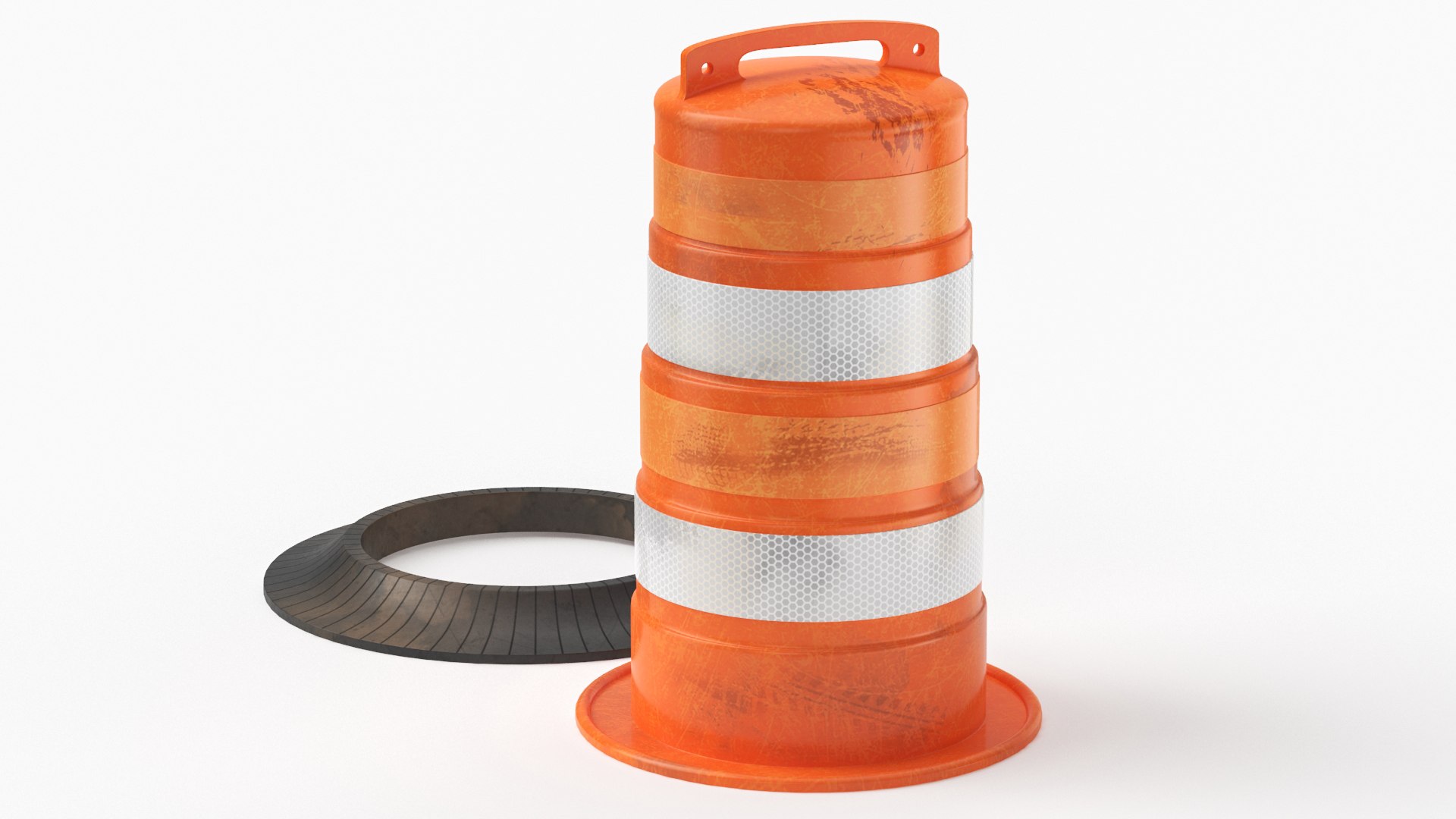 Traffic Barrel 02 3D Model - TurboSquid 2068196
