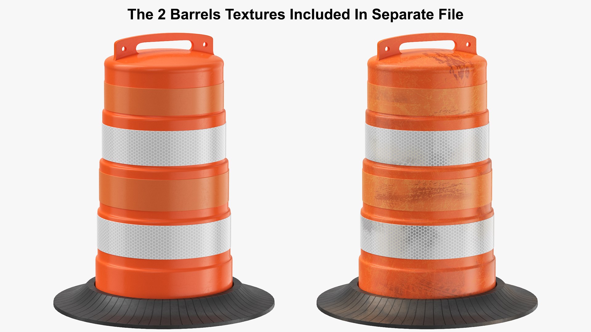 Traffic Barrel 02 3D Model - TurboSquid 2068196