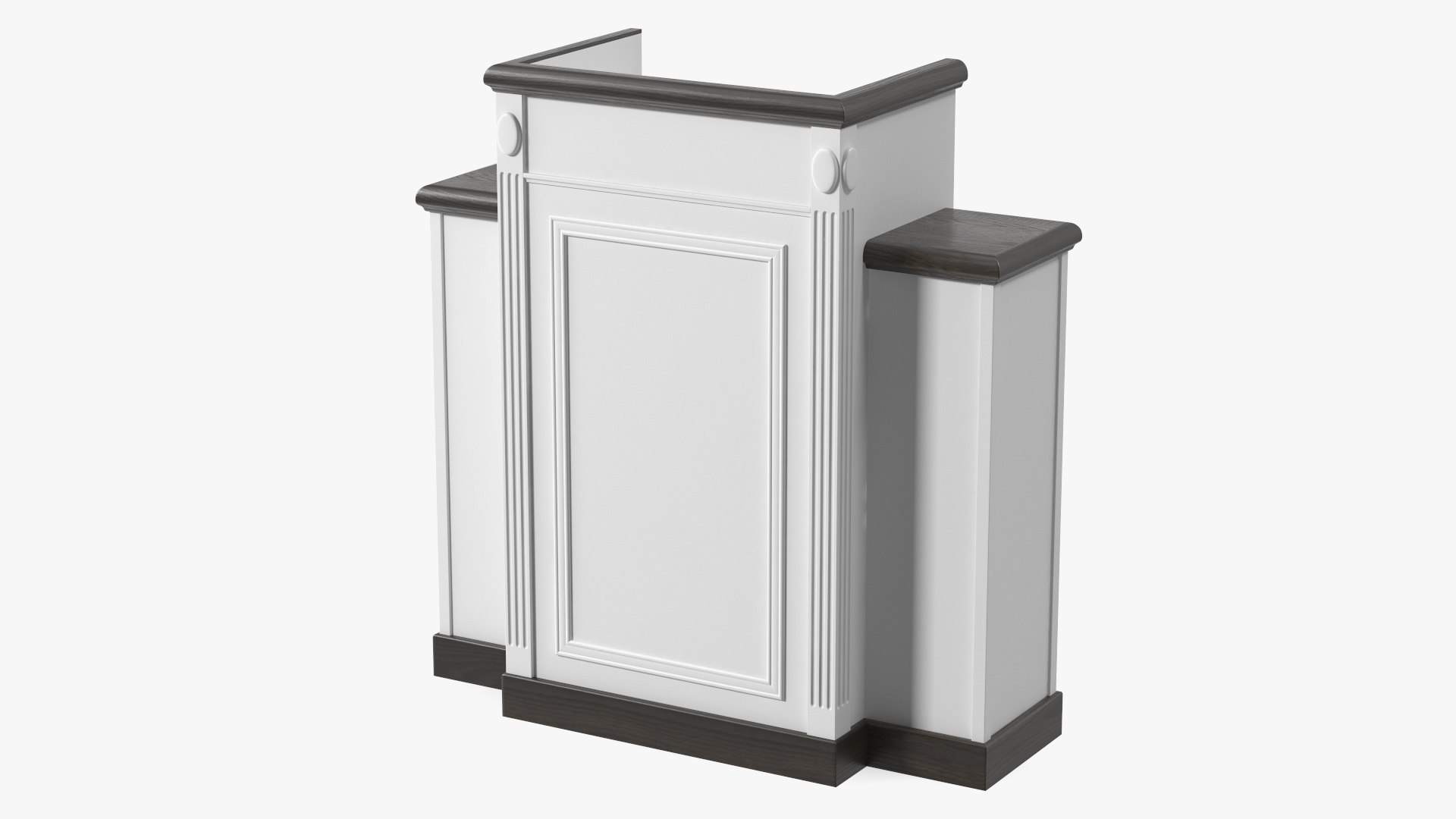3D Church Furniture Pulpit White - TurboSquid 2199175