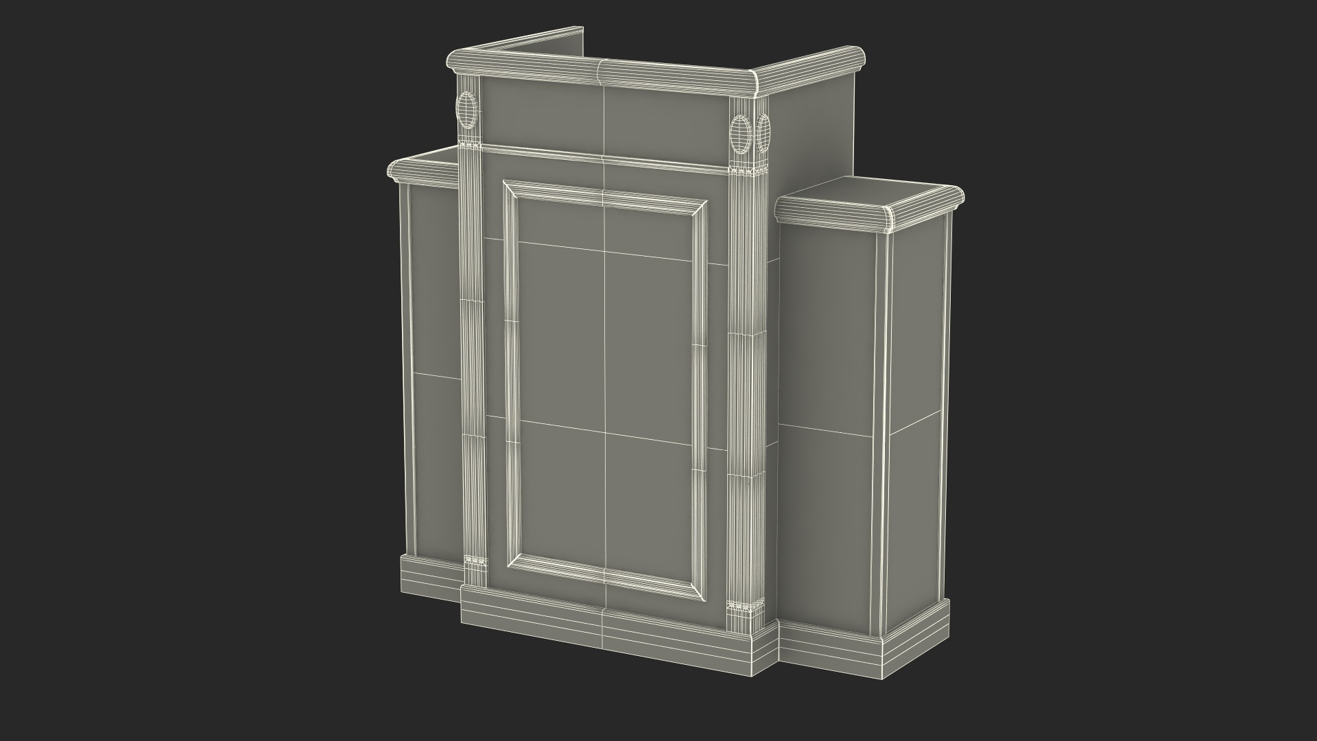 3D Church Furniture Pulpit White - TurboSquid 2199175