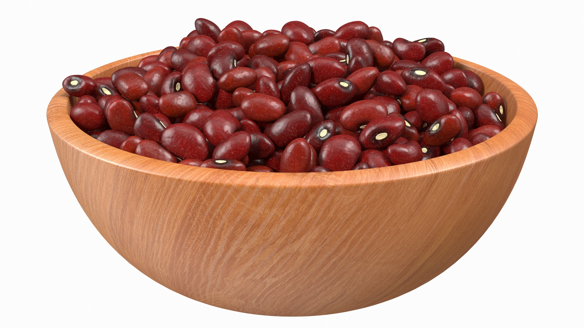 3D Bowl Dark Red Kidney Model - TurboSquid 1551357