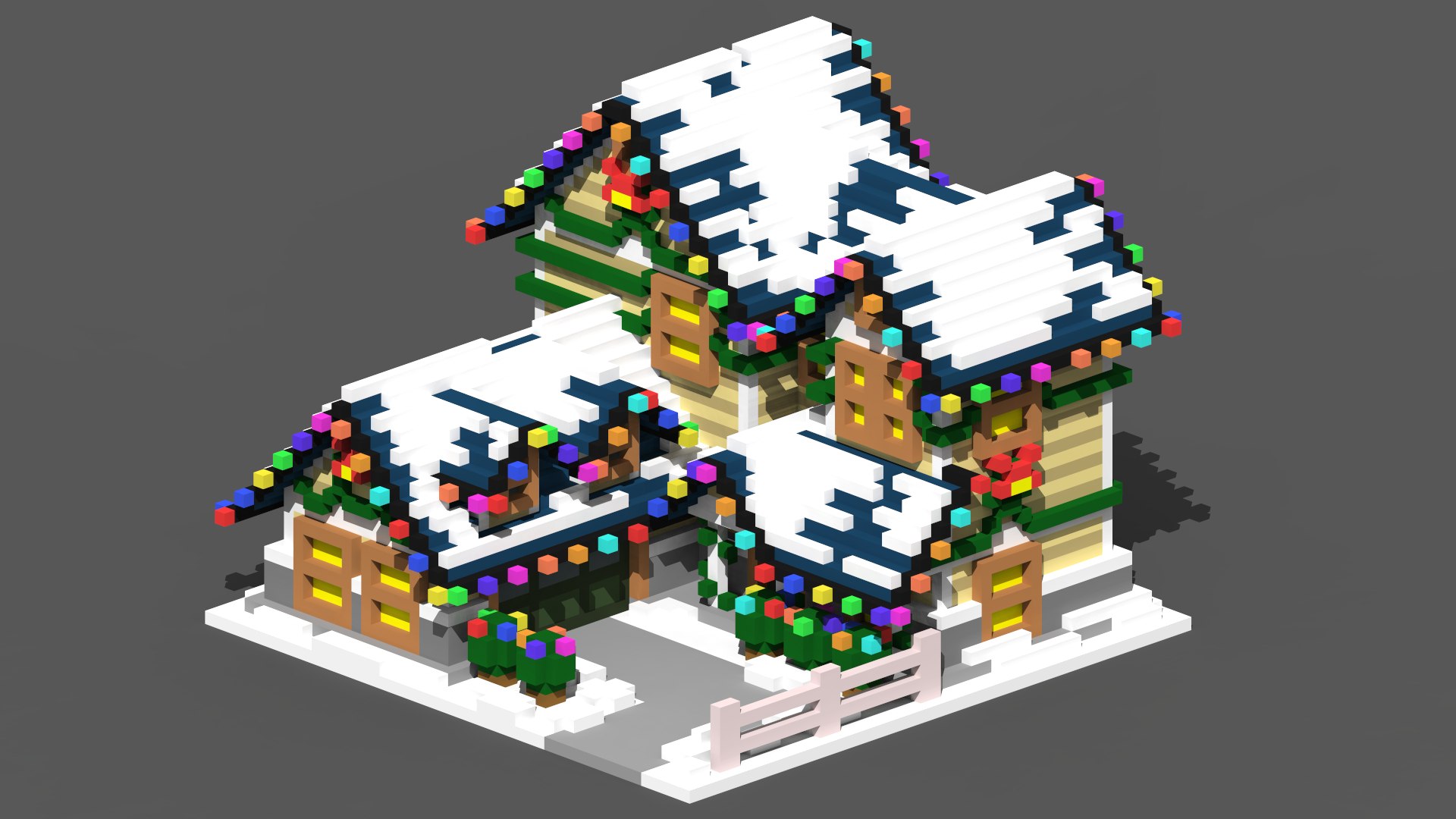 Voxel House 3D Model - TurboSquid 1351173