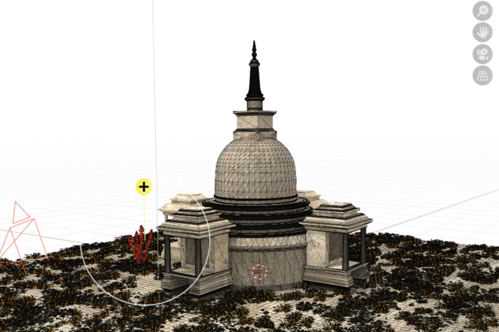Temple Stupa Model - TurboSquid 2209049