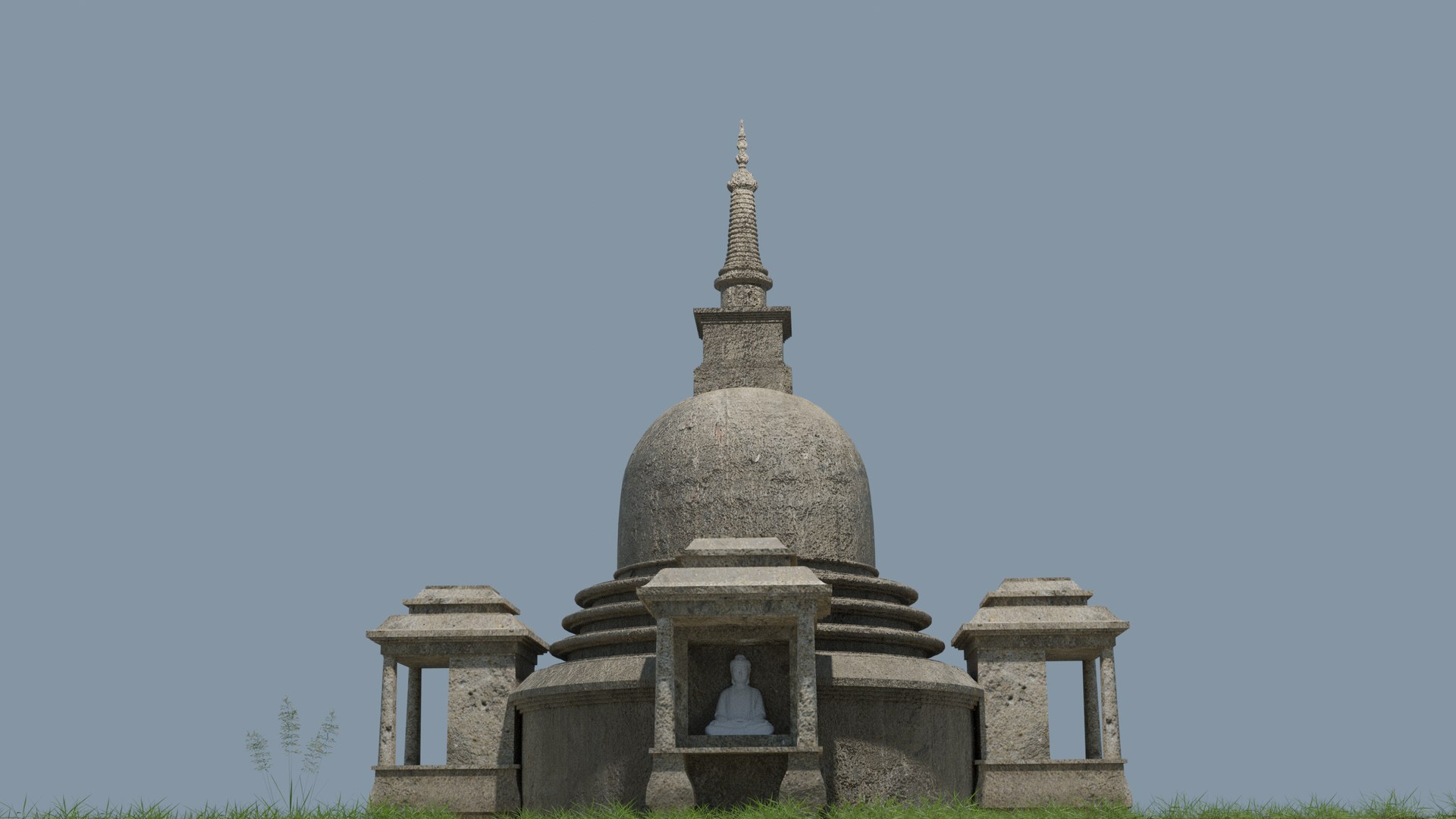 Temple Stupa Model - TurboSquid 2209049