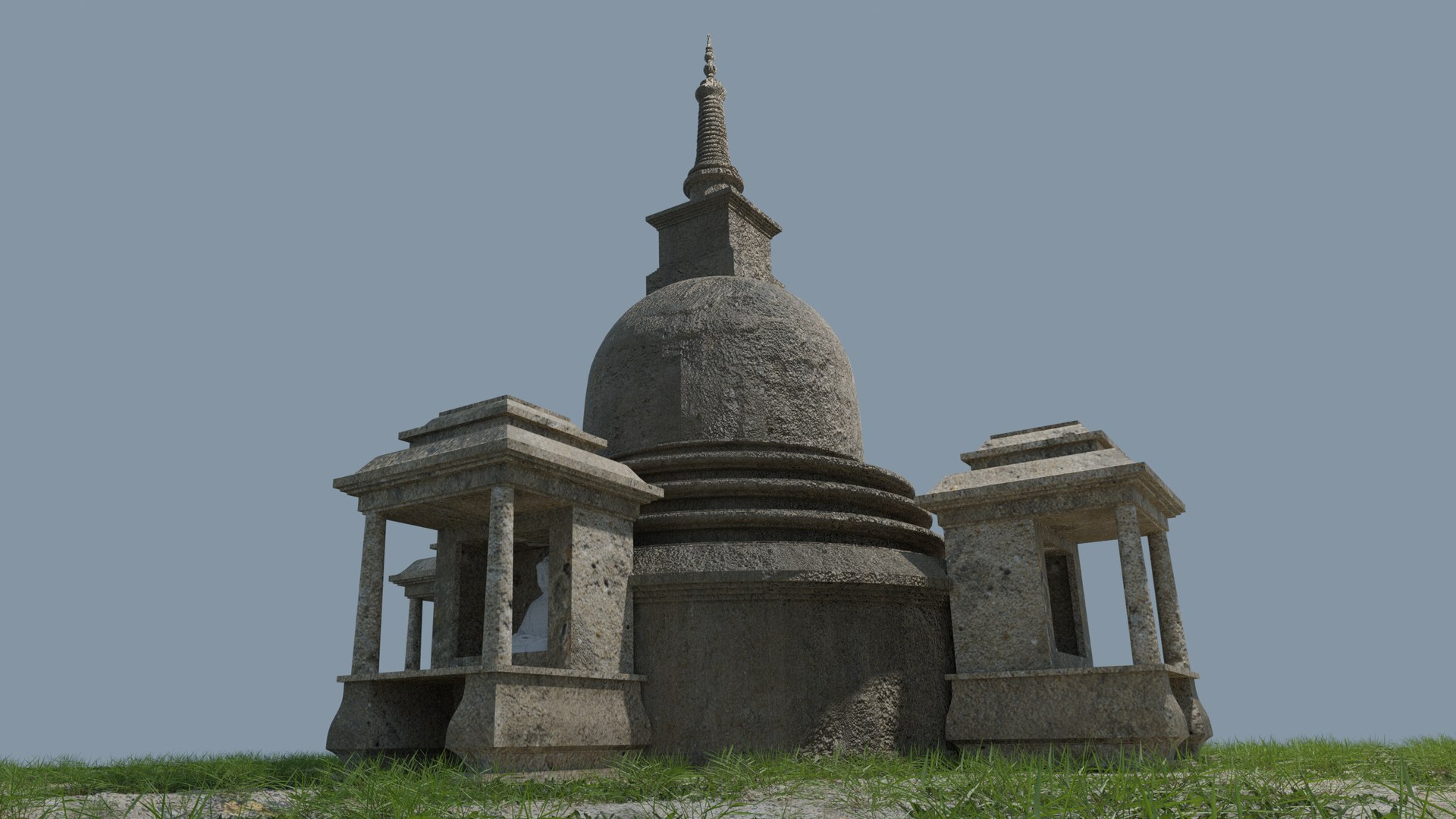 Temple Stupa Model - TurboSquid 2209049