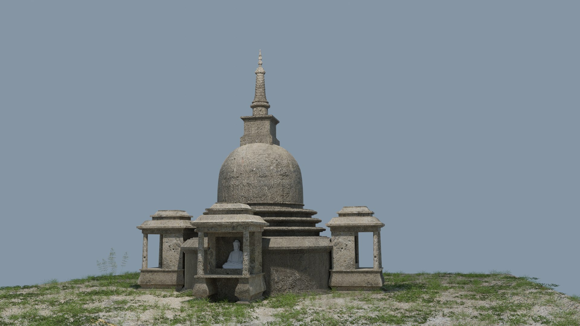 Temple Stupa Model - TurboSquid 2209049