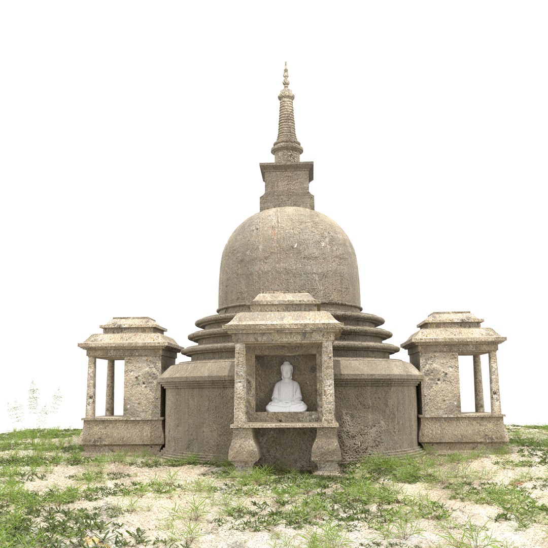 Temple Stupa Model - TurboSquid 2209049