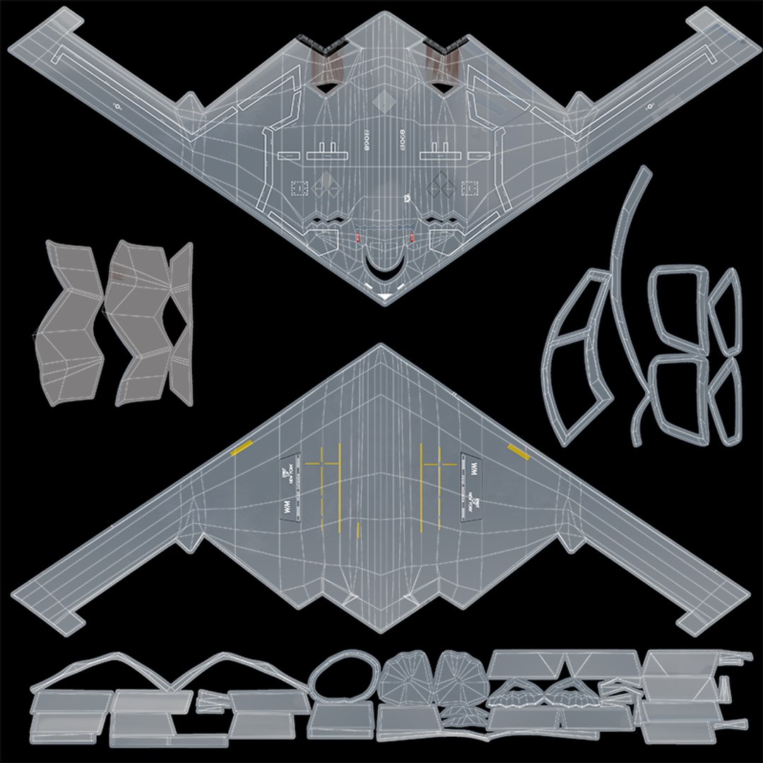 3D Northrop Grumman B-2 model - TurboSquid 1735501