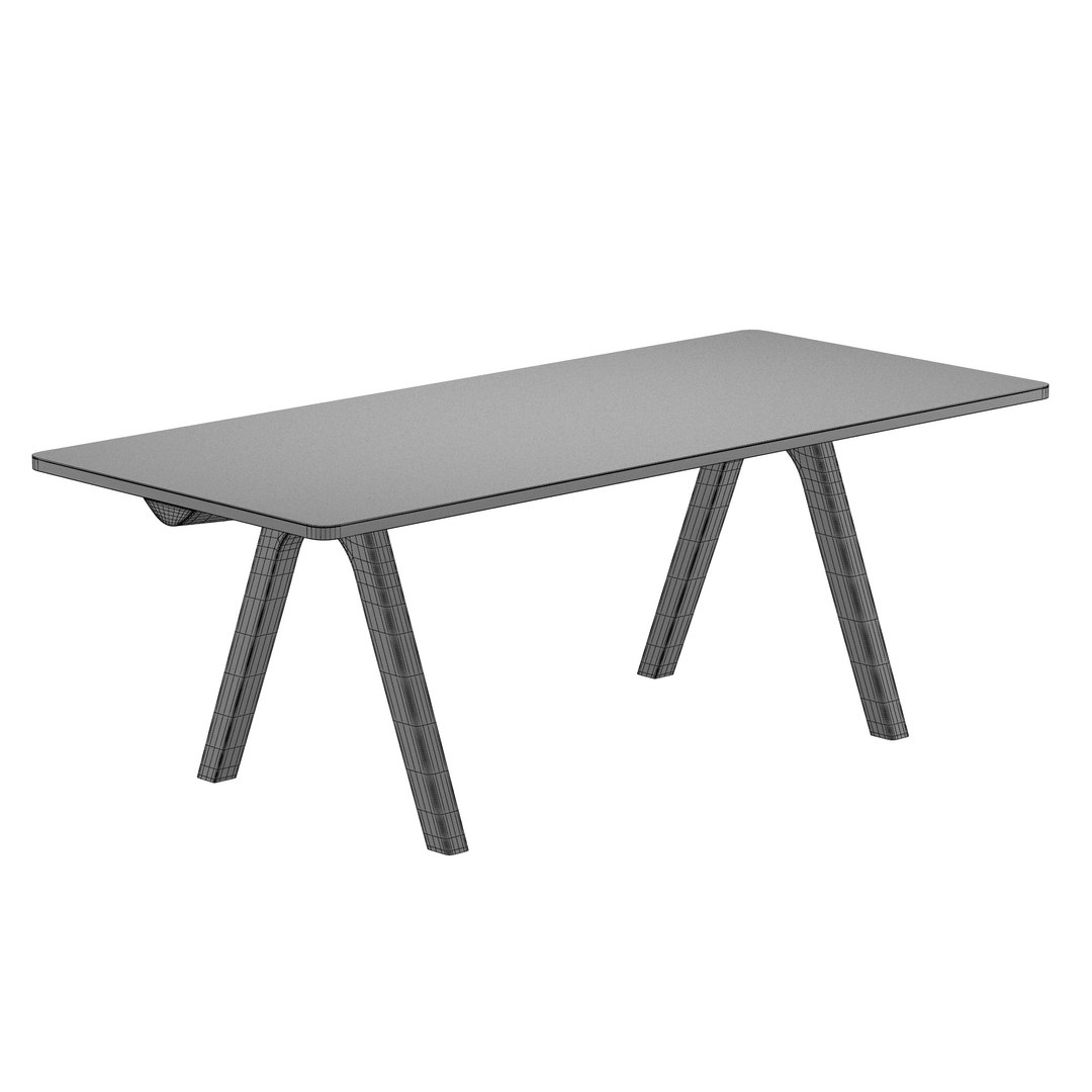 3D Chevron Dining Table Dasras - TurboSquid 2367295