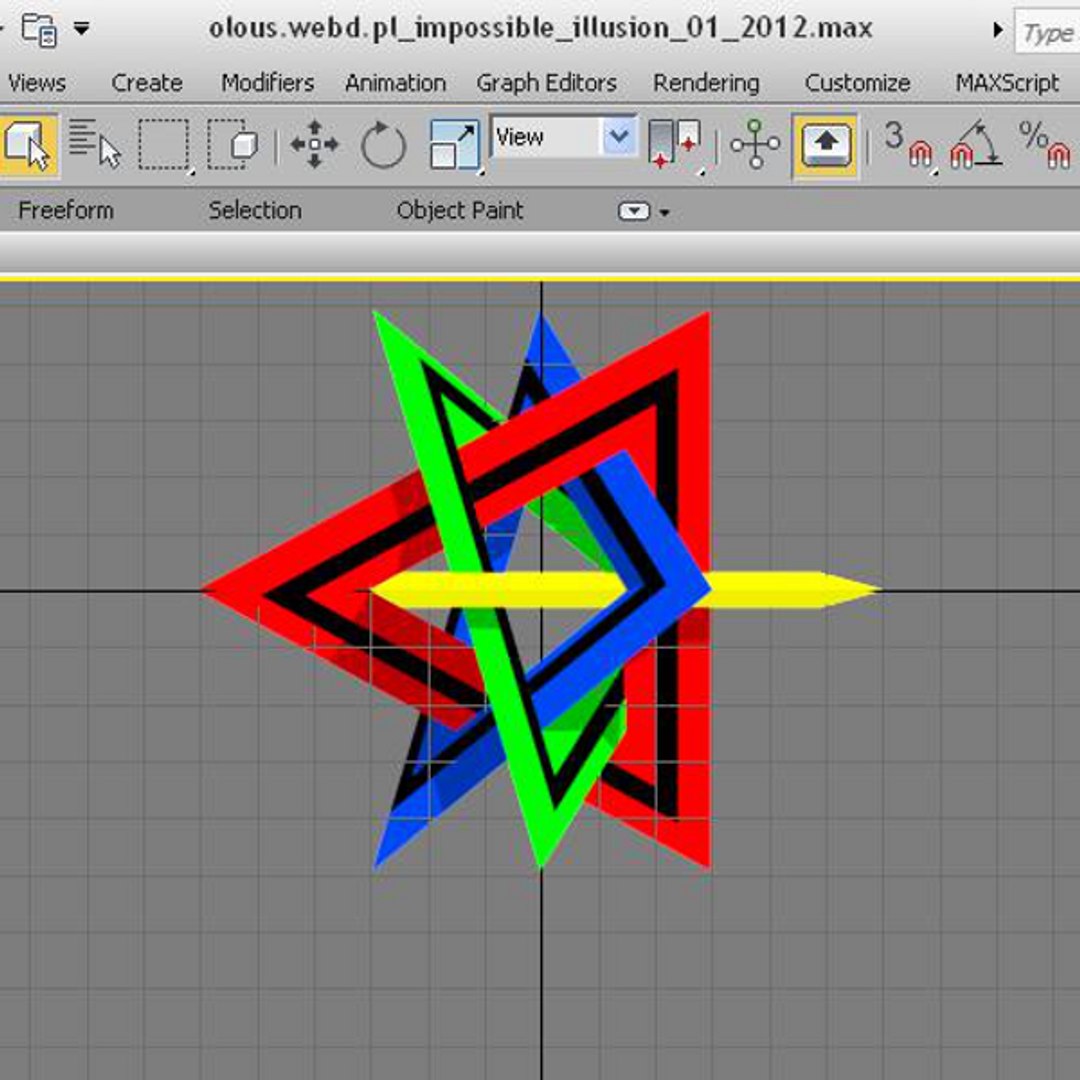 Free Impossible Illusion 3d Model