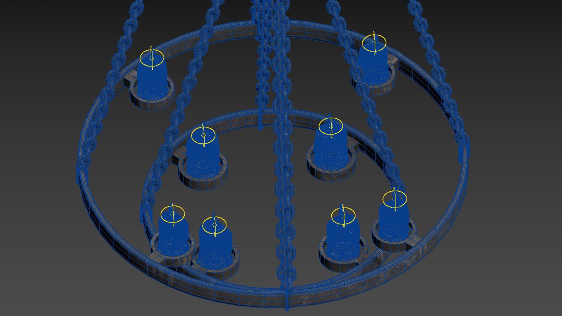 3D Chandelier Low-poly Model - TurboSquid 1706751