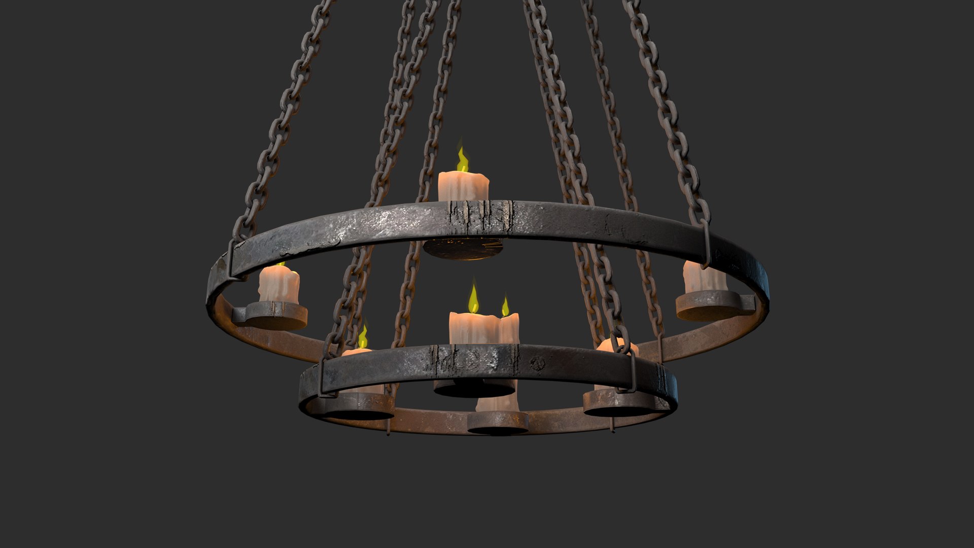 3D Chandelier Low-poly Model - TurboSquid 1706751
