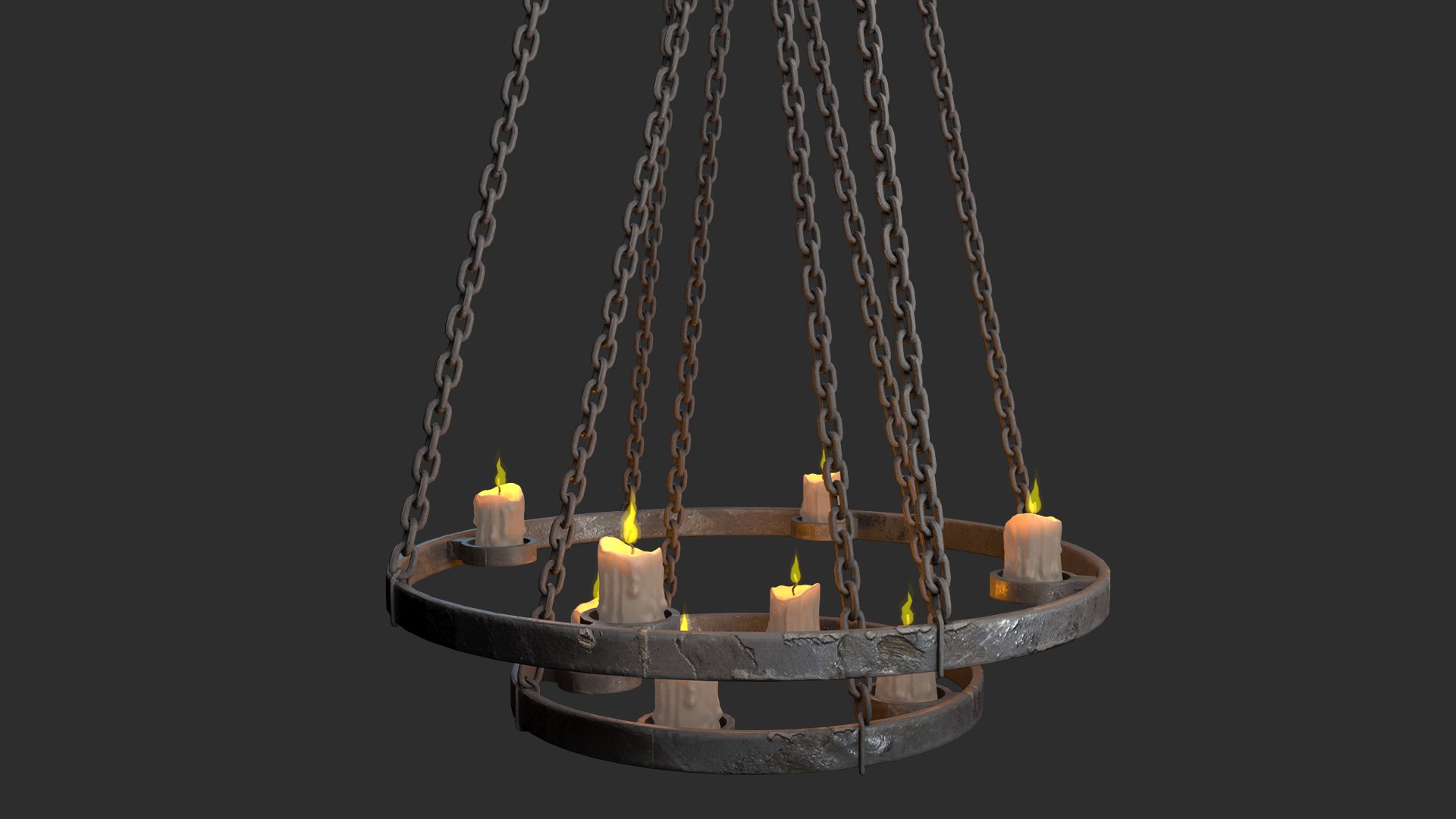 3D Chandelier Low-poly Model - TurboSquid 1706751