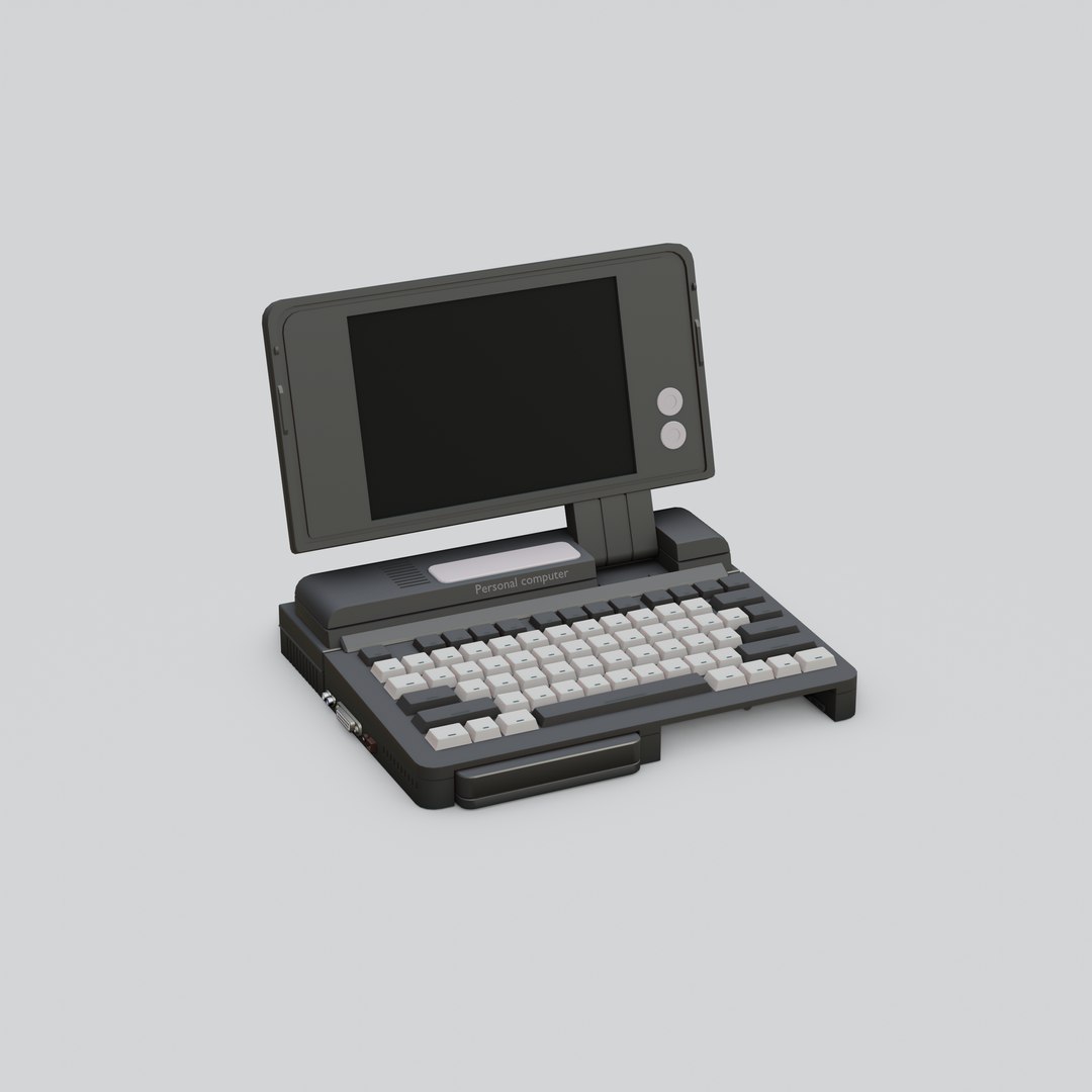 3D Old Laptop - TurboSquid 1986384
