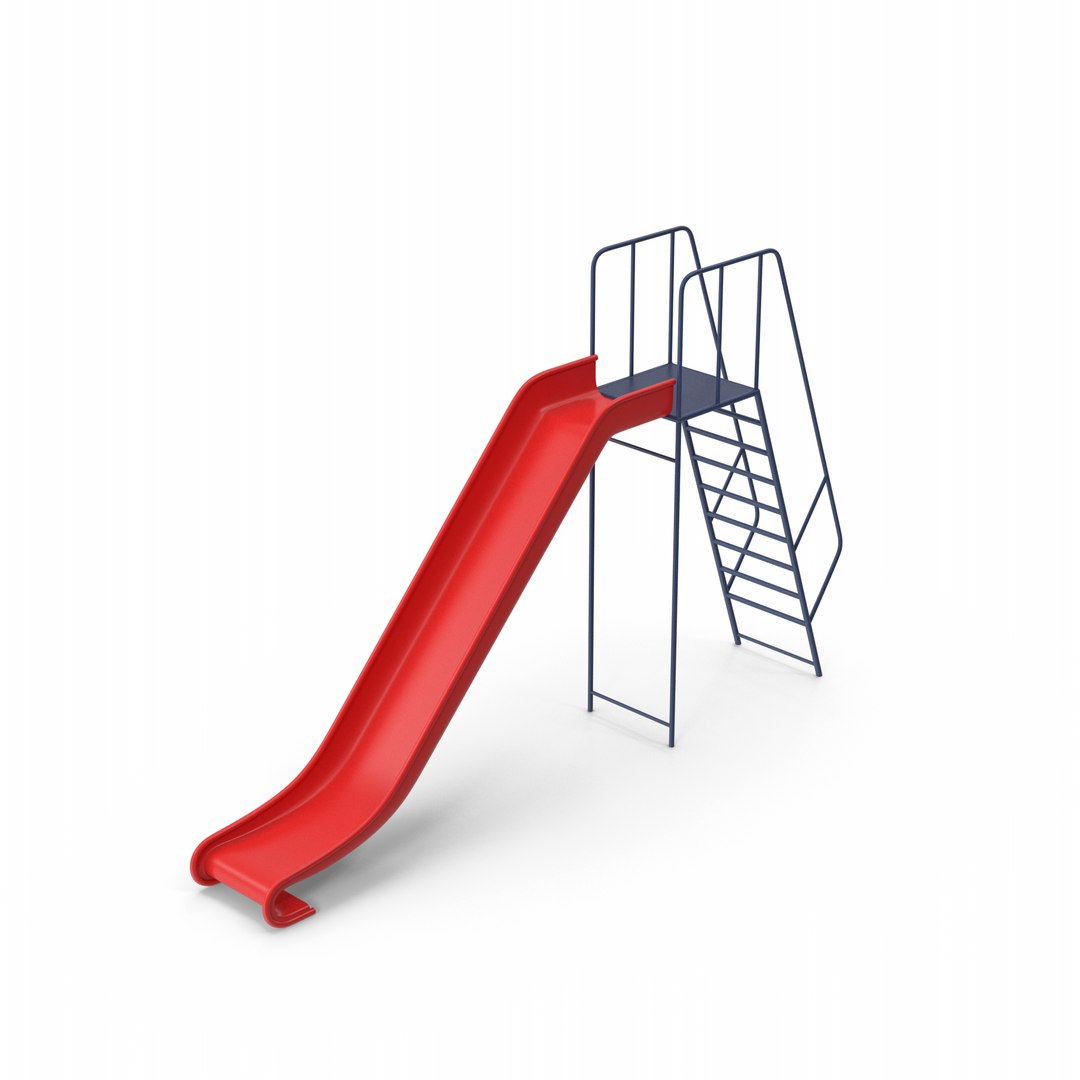 Red Playground Slide 3D Model - TurboSquid 2163401