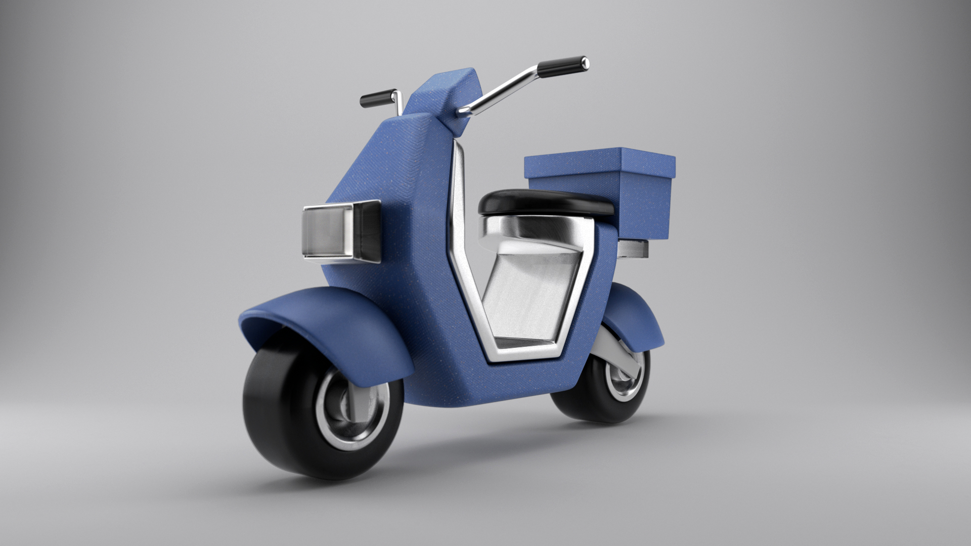 Low poly delivery scooter C4D FBX OBJ STL model - TurboSquid 1972870