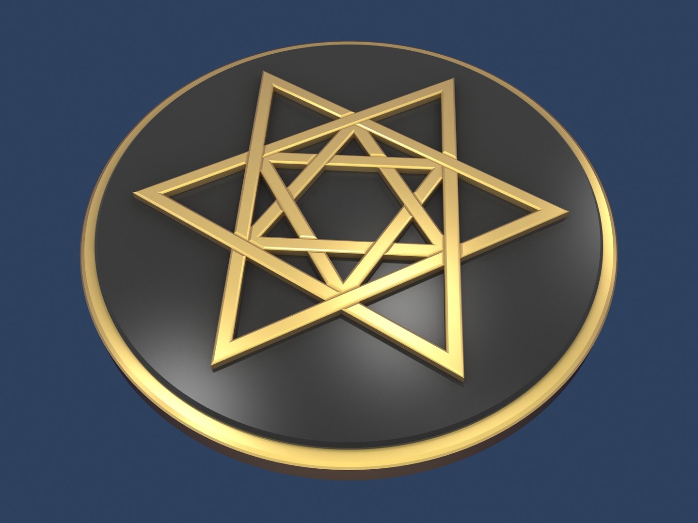 Star David Medallion 3D Model - TurboSquid 1429496