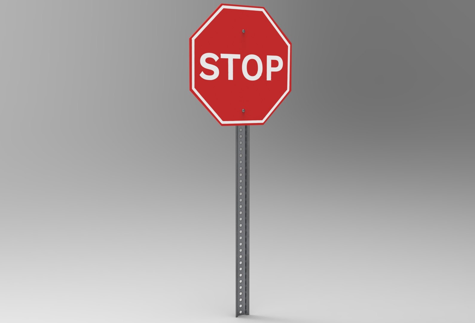 3D Model Stop Sign - TurboSquid 2306368