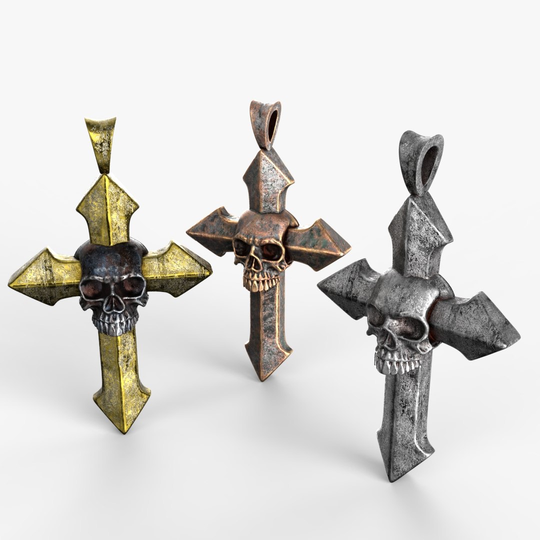 Collection of Arrow-shaped Crosses with Skull 3D model - TurboSquid 2122880