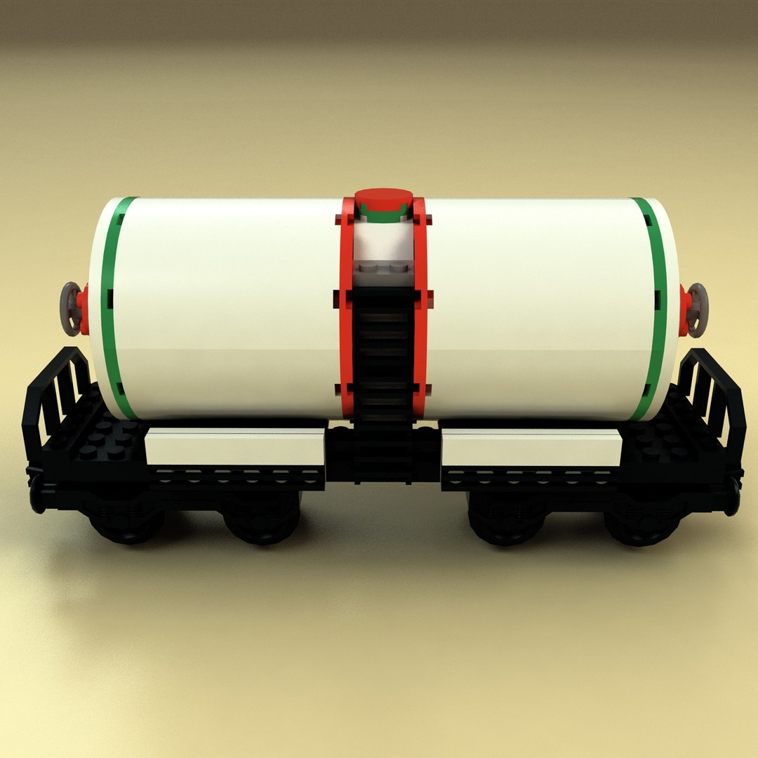 Lego train tanker 3D - TurboSquid 1343260