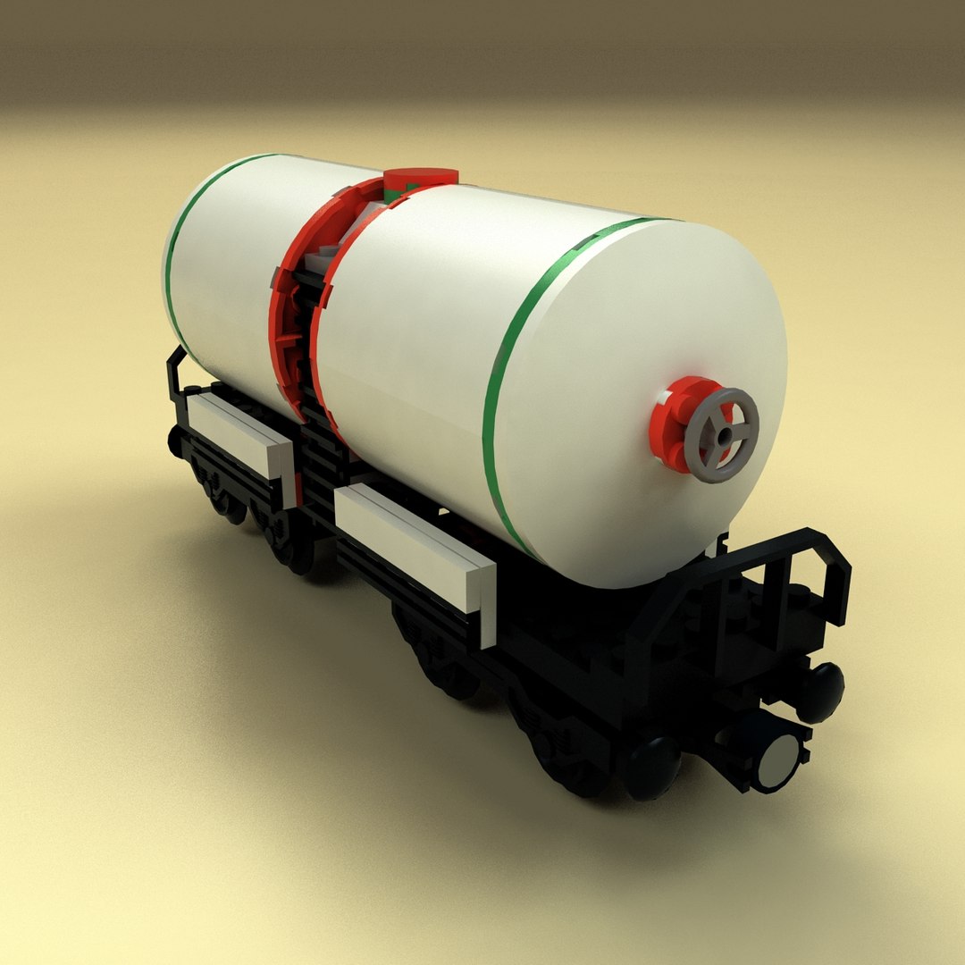 Lego train tanker 3D - TurboSquid 1343260