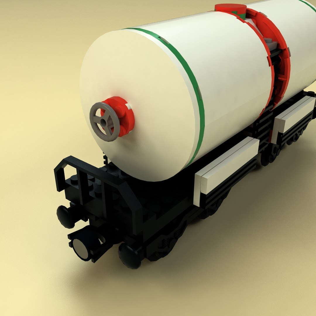 Lego train tanker 3D - TurboSquid 1343260