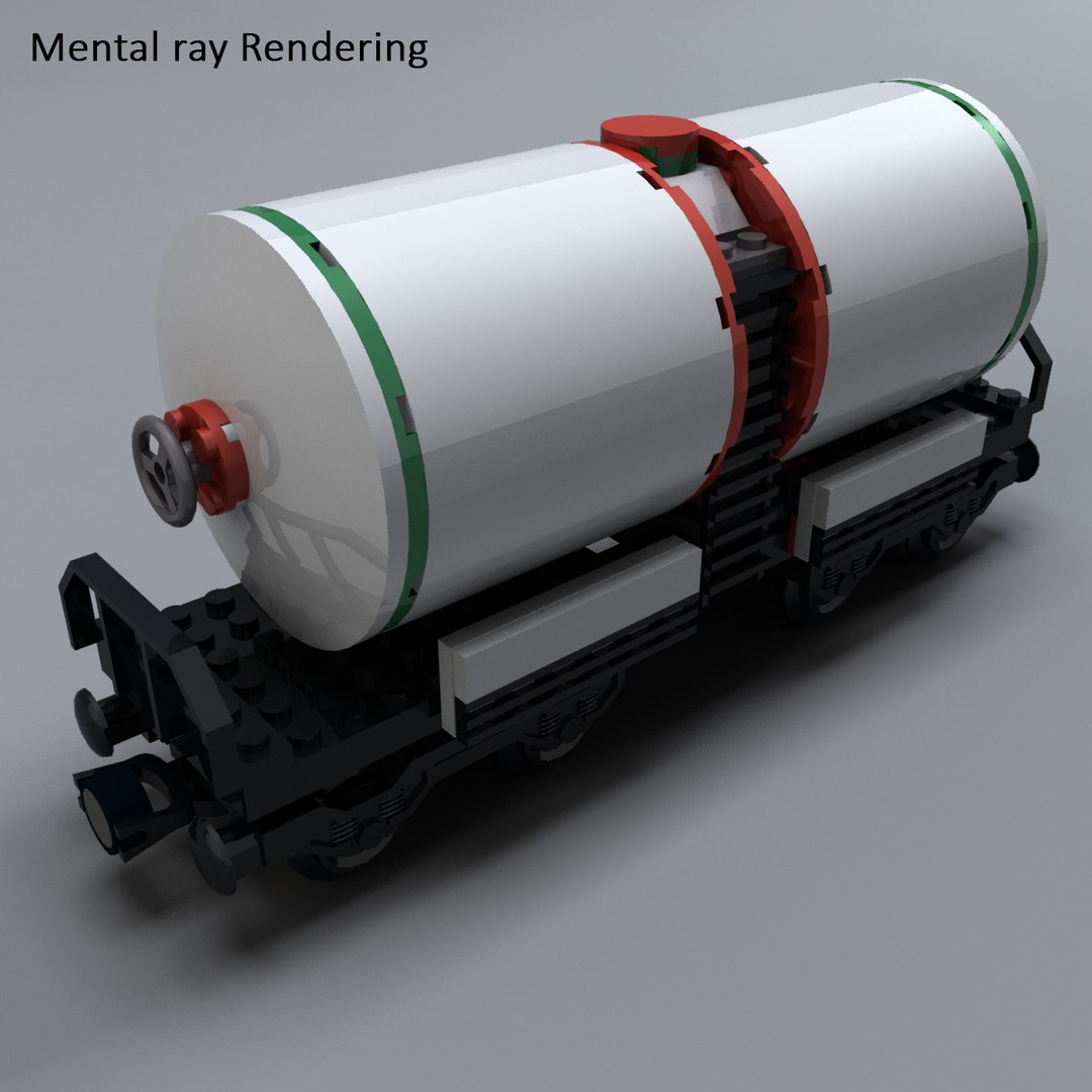 Lego train tanker 3D - TurboSquid 1343260