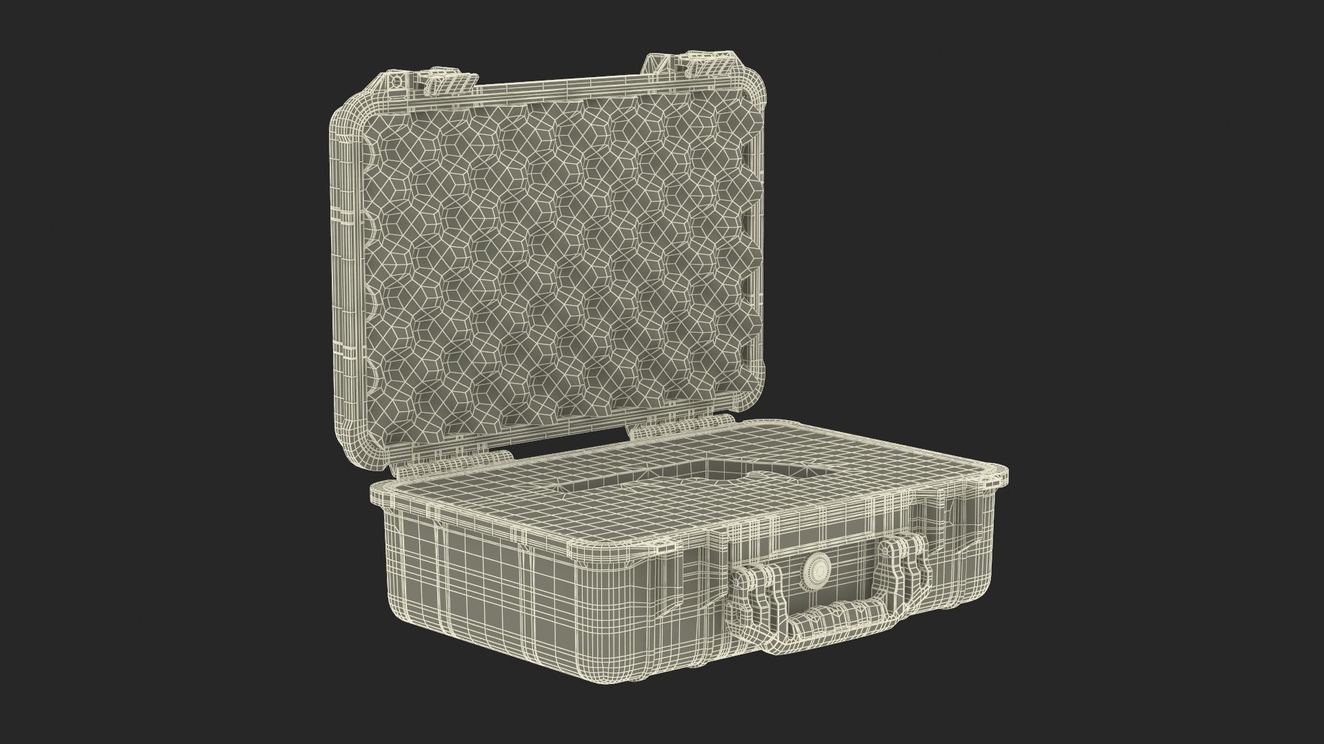 3D Model Gun Storage Case With Pistol Foam Insert - TurboSquid 2391829