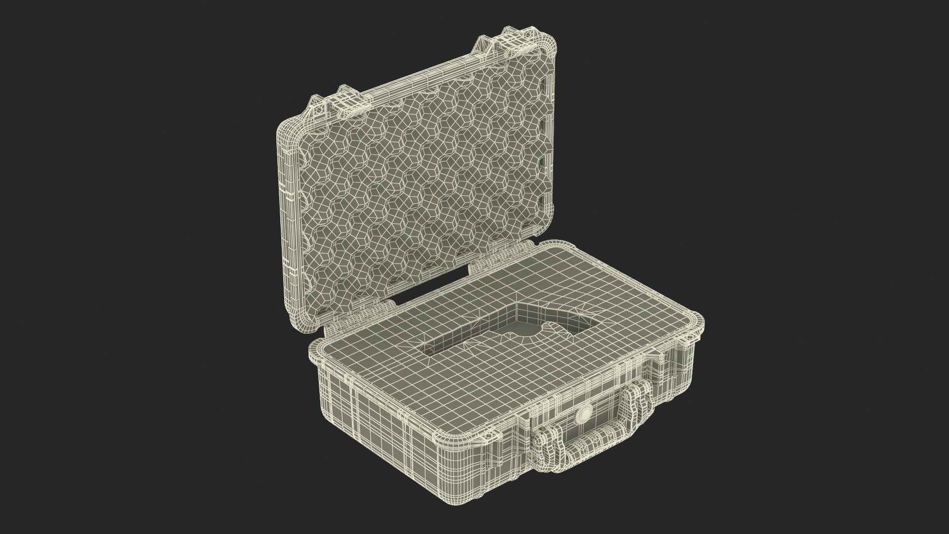 3D Model Gun Storage Case With Pistol Foam Insert - TurboSquid 2391829