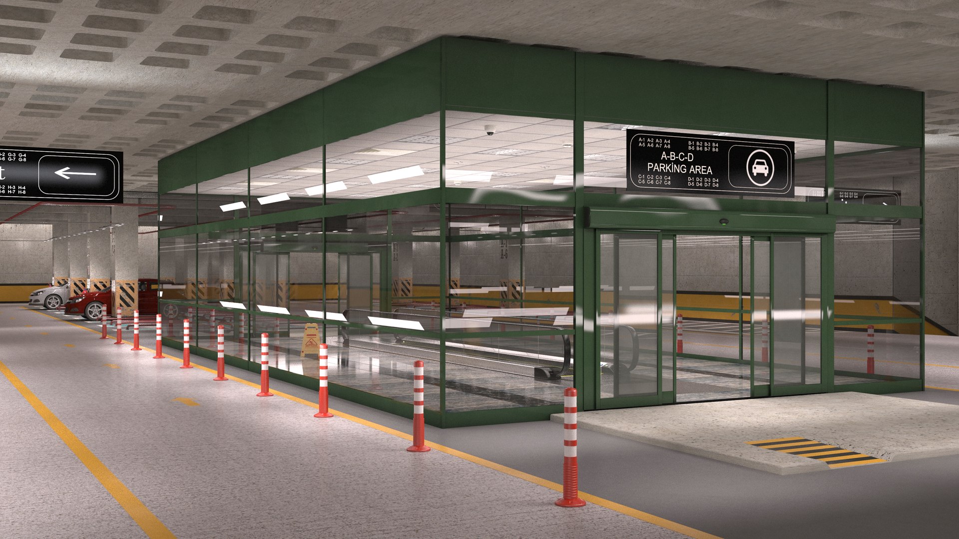 3D Realistic Car Garage Model - TurboSquid 1885245