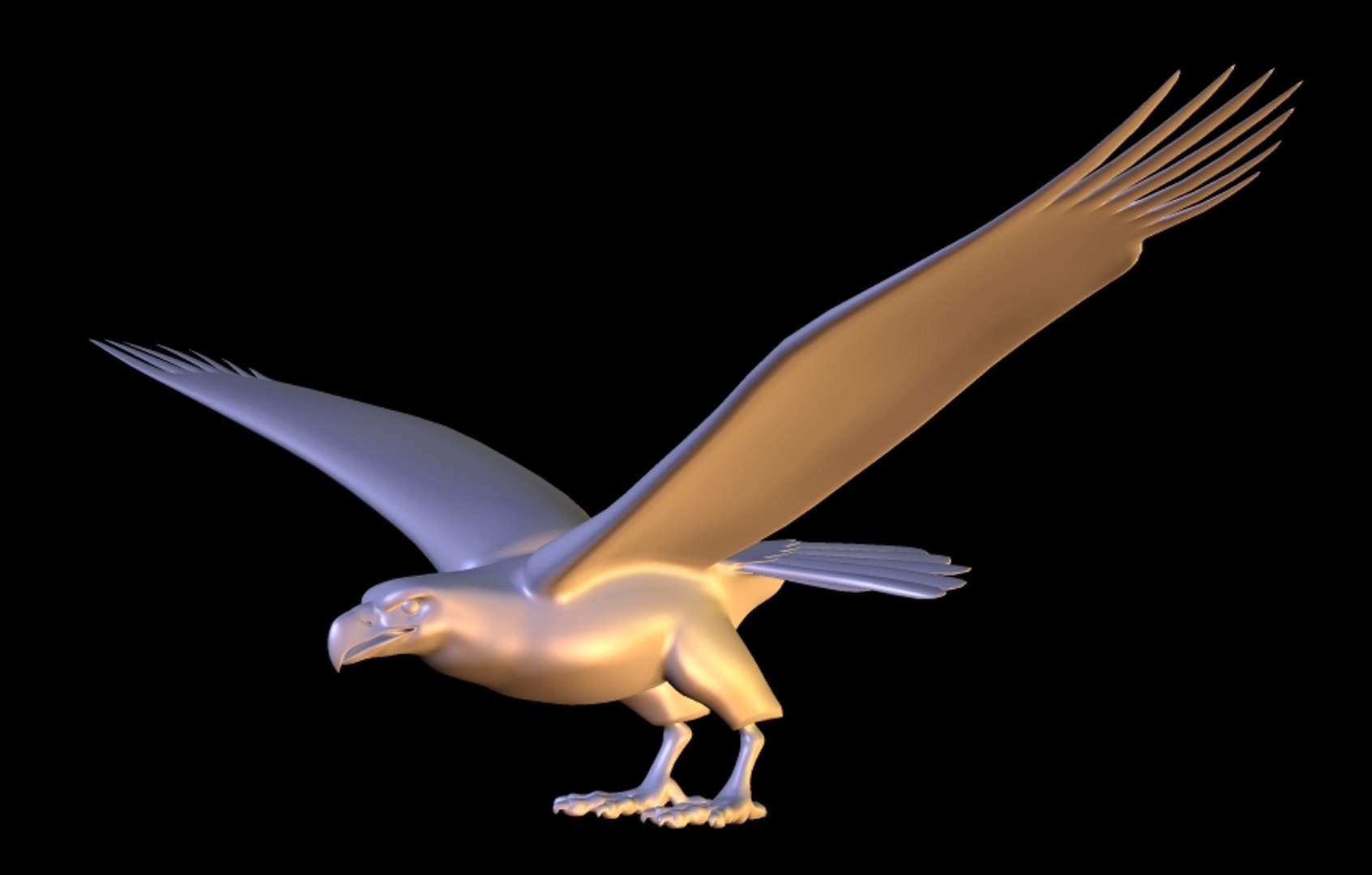 3d Bald Eagle Model