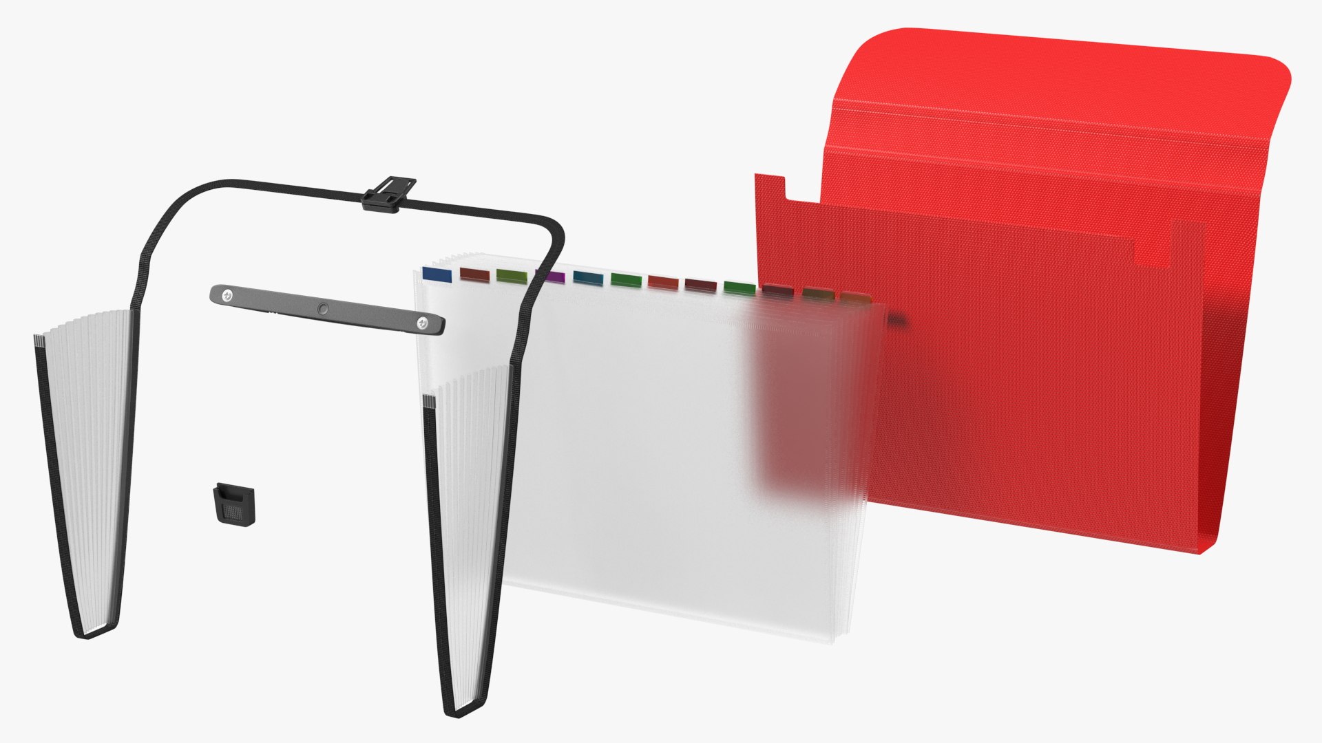 Expandable Document File Folder Red Open 3D Model - TurboSquid 1991761