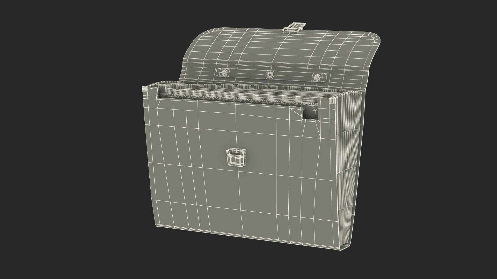 Expandable Document File Folder Red Open 3D Model - TurboSquid 1991761