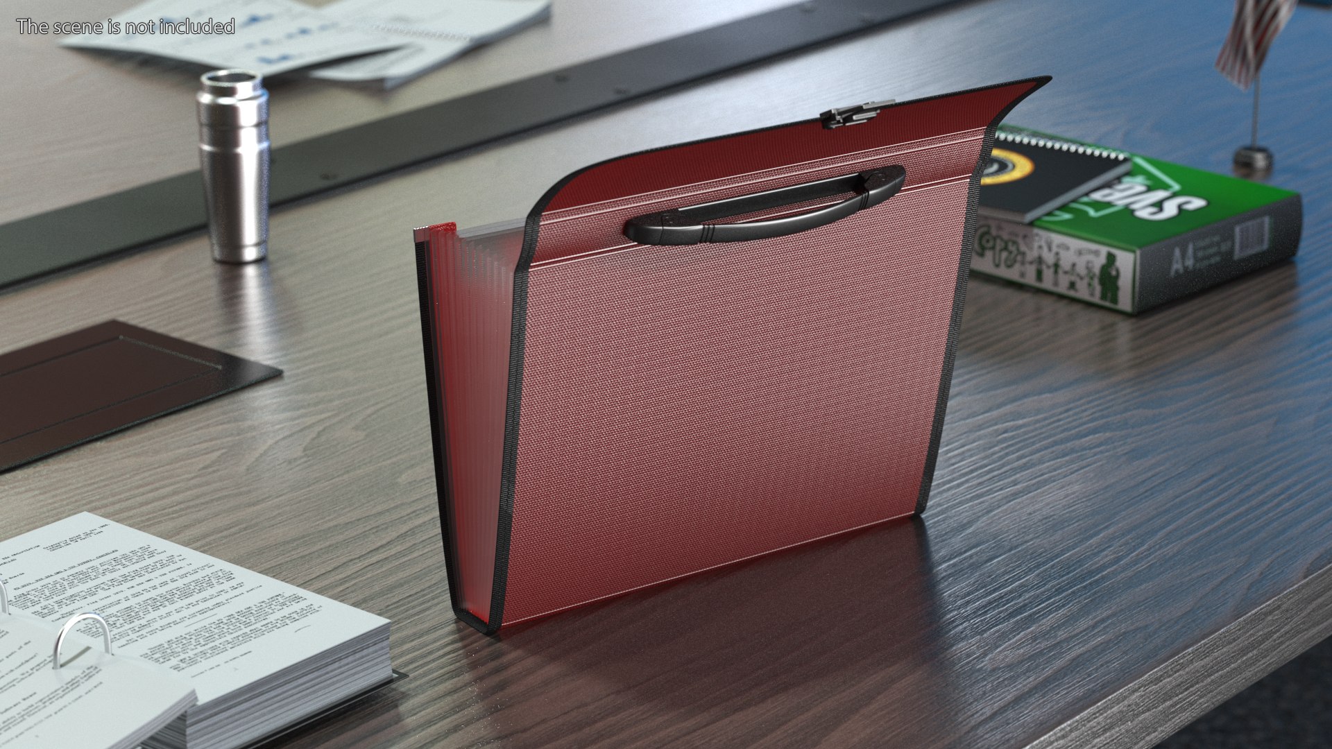 Expandable Document File Folder Red Open 3D Model - TurboSquid 1991761